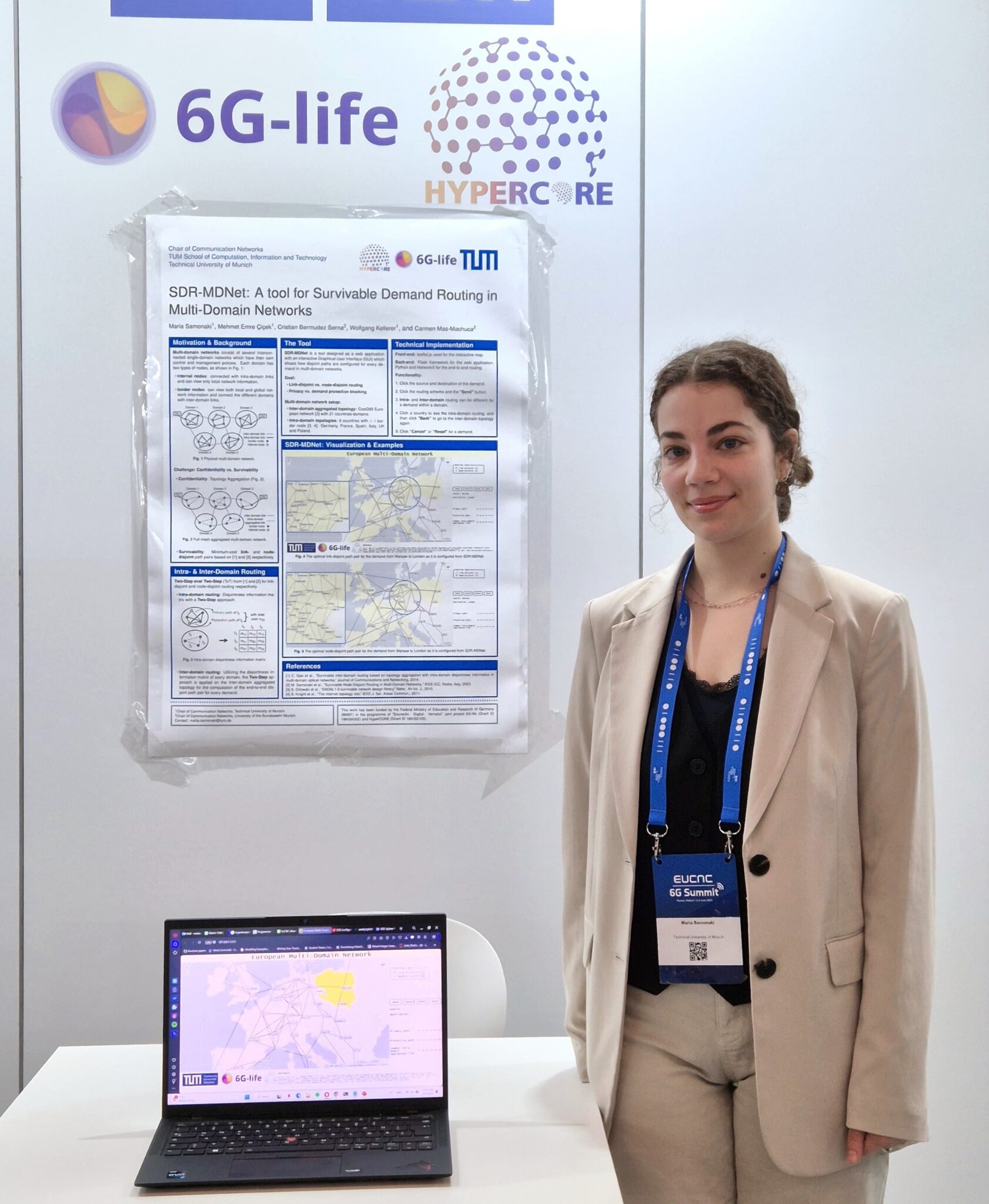 Best Demo Award to Maria Samonaki at EuCNC 2025 – 6G-life